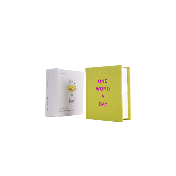 Notizbuch | PAPERLUX STUDIO | "One Word a Day" | Grün Metallic Edition