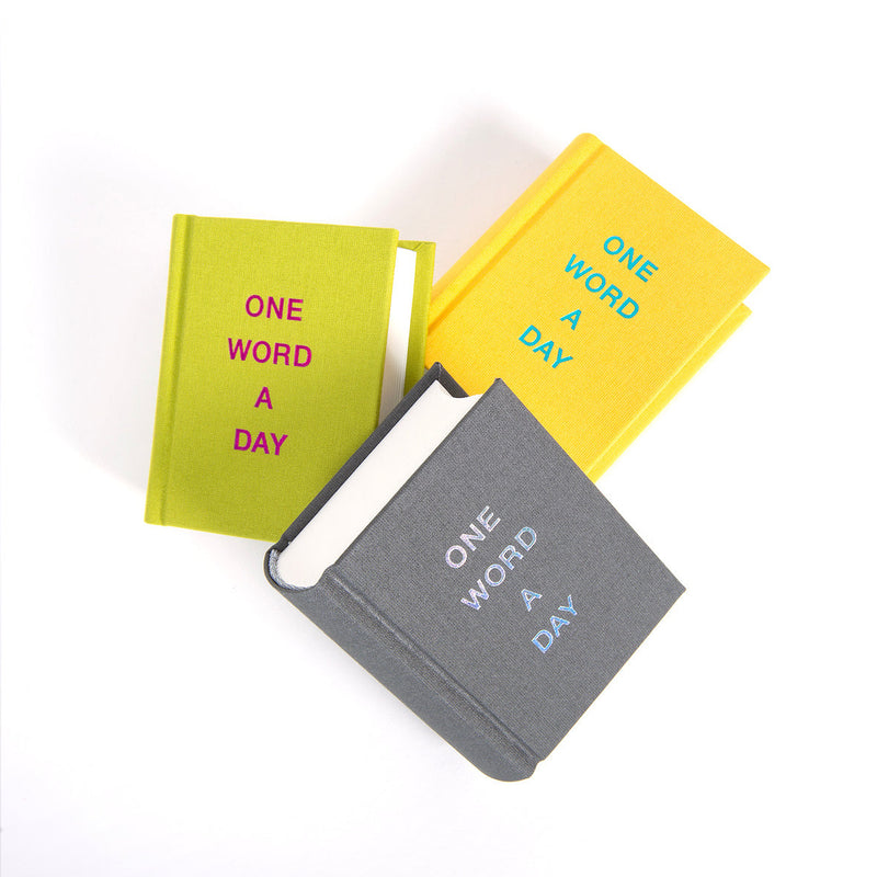 Notizbuch | PAPERLUX STUDIO | "One Word a Day" | Grün Metallic Edition